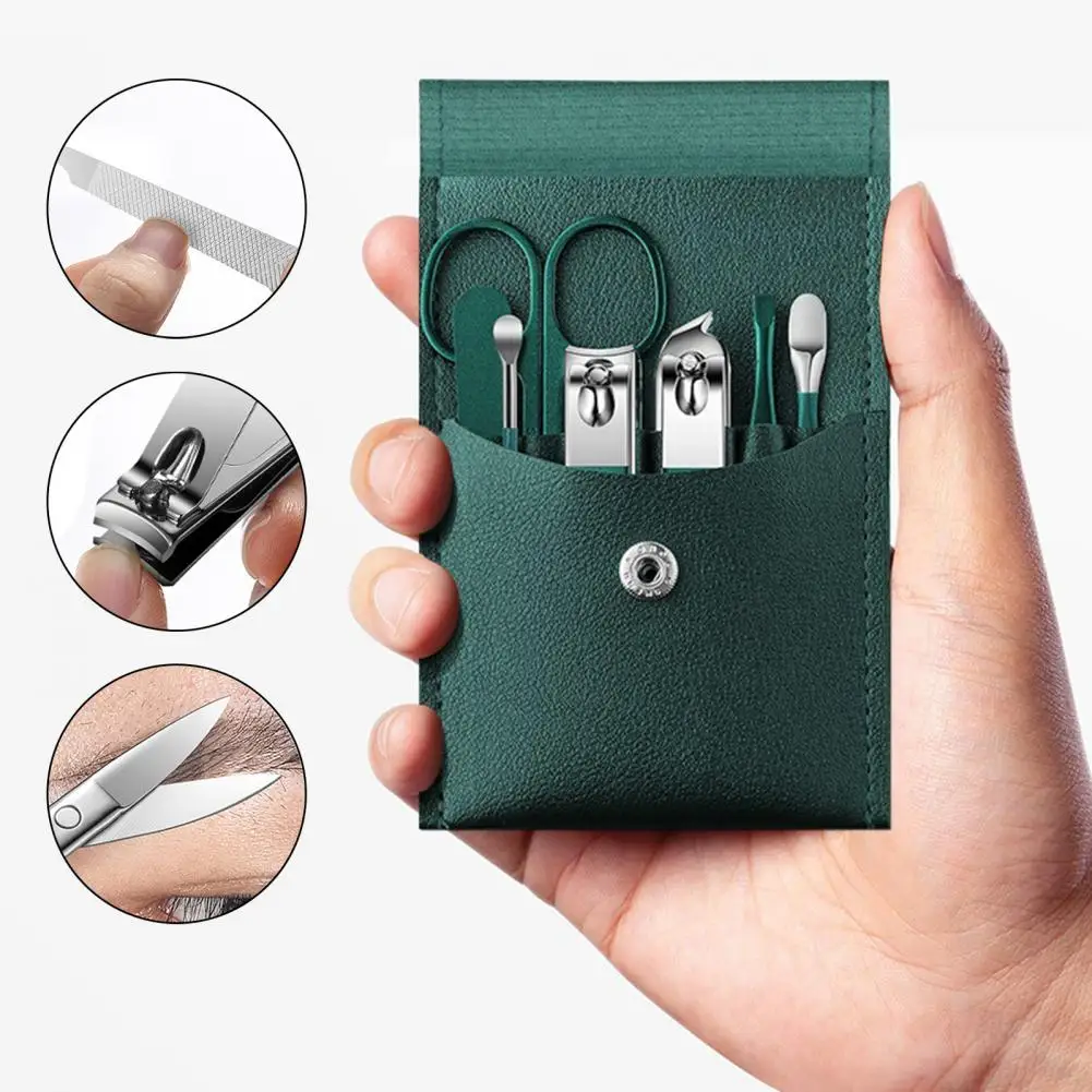 Nail-Scissor-Toenail-Scissor-Luxury-7pcs-Nail-Clipper-Set-Portable ...