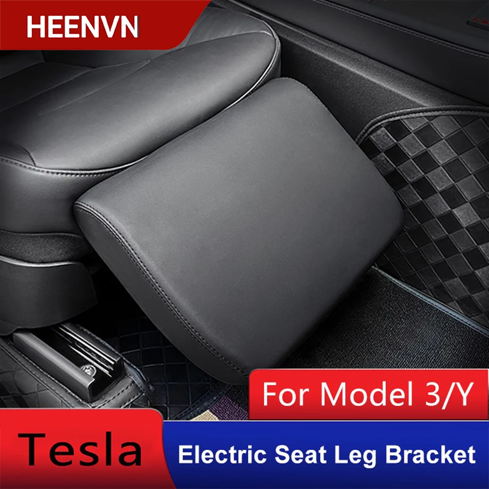 For Tesla Model 3 Y 2022 Accessories Car Leather Electric Seat Leg Rest ...