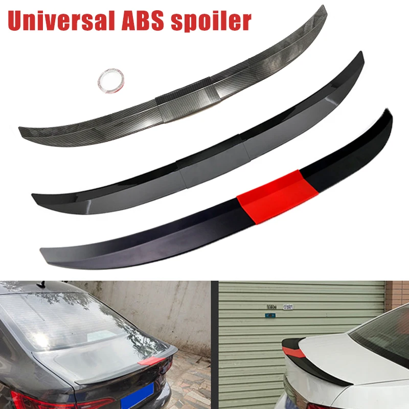 Car Universal Spoiler Racing Spoiler Abs Three-section Tail Wing Rear ...