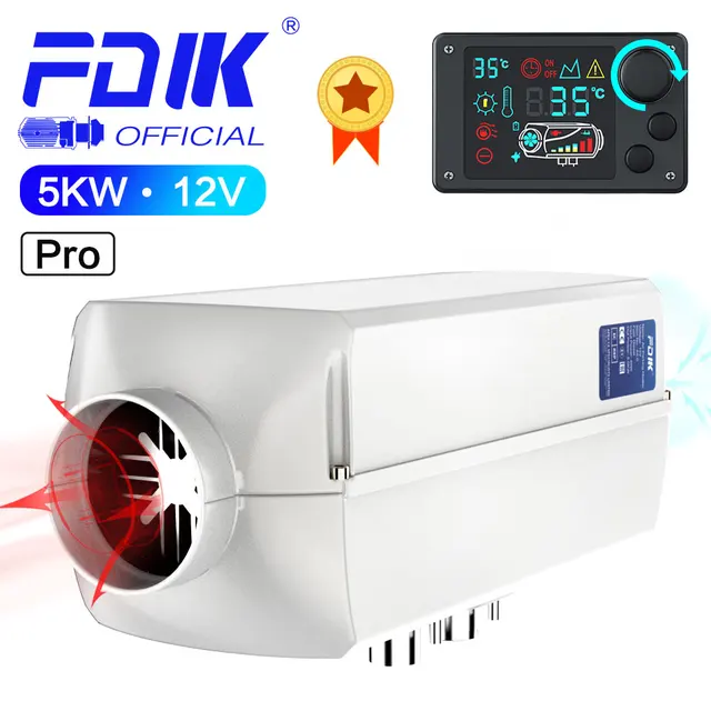 FDIK 12V 2KW 5KW Diesel Heater Aluminum Shell Pro Air Parking Heater ...