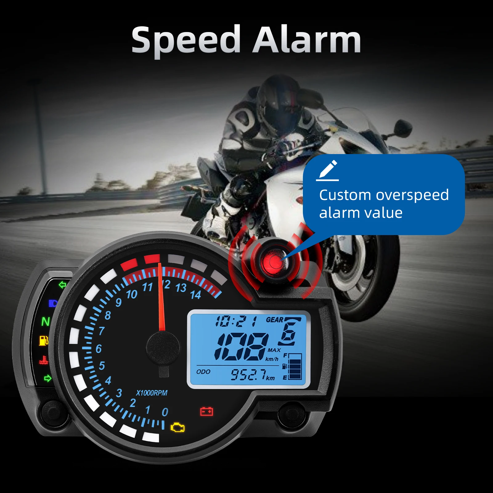 7colors-Backlight-Motorcycle-Gauge-Universal-LCD-Digital-Speedometer ...