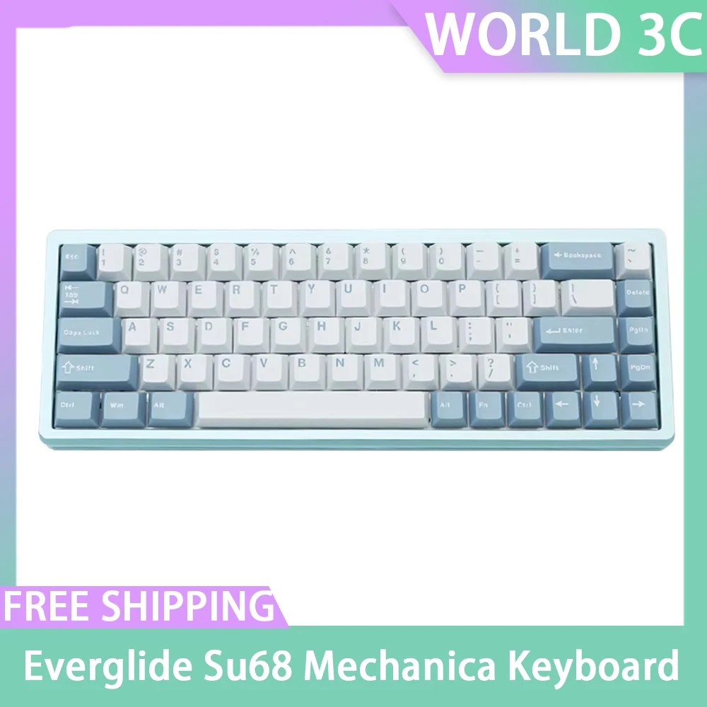 Everglide-Su68-Mechanica-Keyboard-Aluminum-Magnetic-Switch-Wired ...