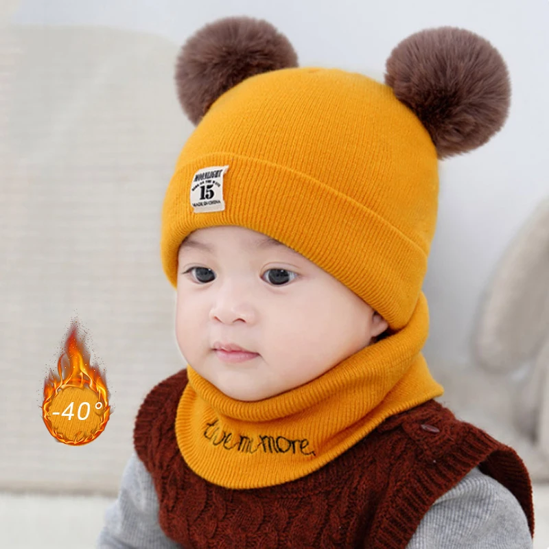 Chap-us-de-malha-com-Pom-Pom-infantil-gorro-monocrom-tico-chap-u ...