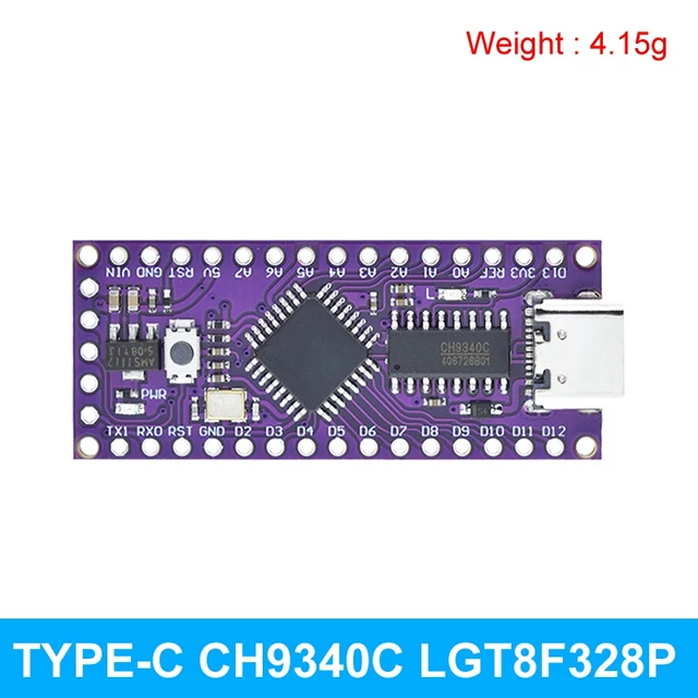 LGT8F328P-LQFP32 MiniEVB TYPE-C MICRO USB Compatible With ATMEGA328 Nano V3.0 LGT8F328P CH9340C ...