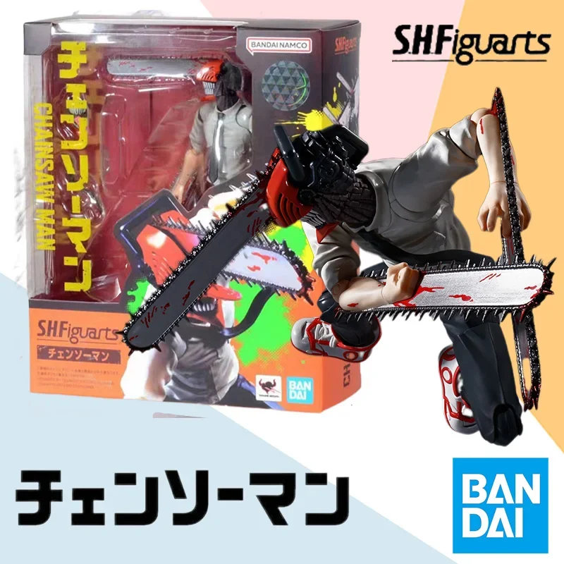 Bandai-caja-Original-SHF-S-H-Figurats-CHAINSAW-MAN-Denji-Anime-figura ...