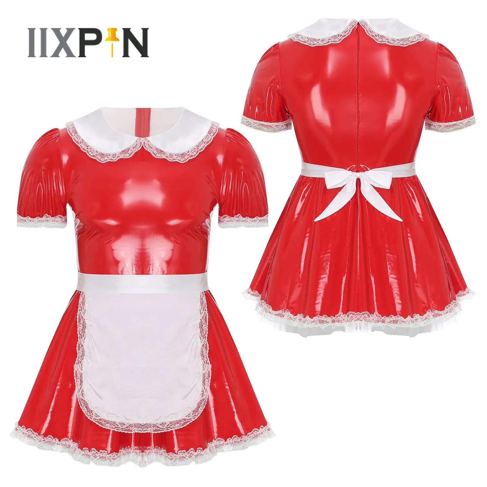 Mens-Sissy-Servants-Maid-Dress-Halloween-Party-Cosplay-Crossdresser-Costume-Doll-Collar-Lace ...