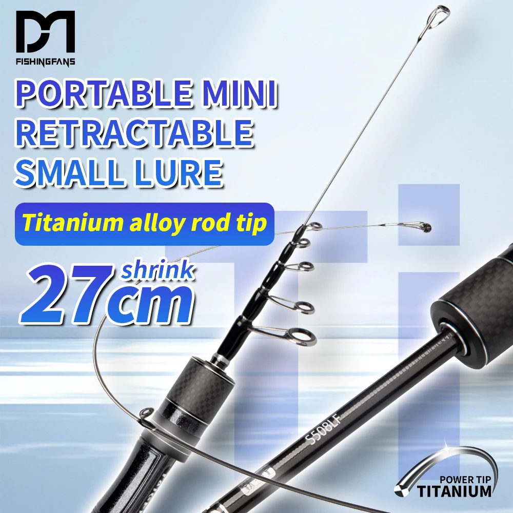 FISHINGFANS-LIGHT-Telescopic-Lure-Rod-Travel-Rod-Carbon-Handle-Titanium ...