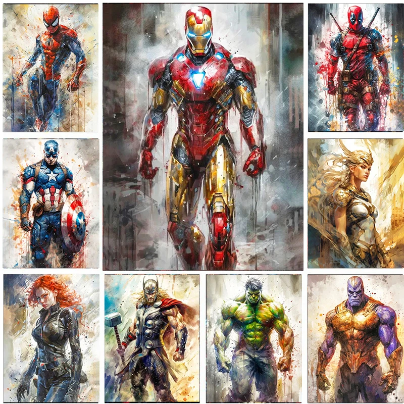 Marvel-Diamond-Painting-Kits-Avengers-Mosaic-Rhinestones-Painting ...
