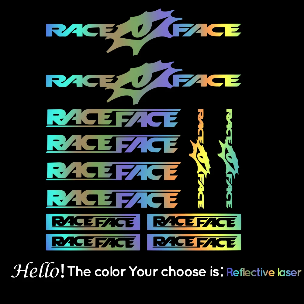 Compatible For Race Face Bike Decal Stickers Kit Bike MTB,BMX,Bicycle ...
