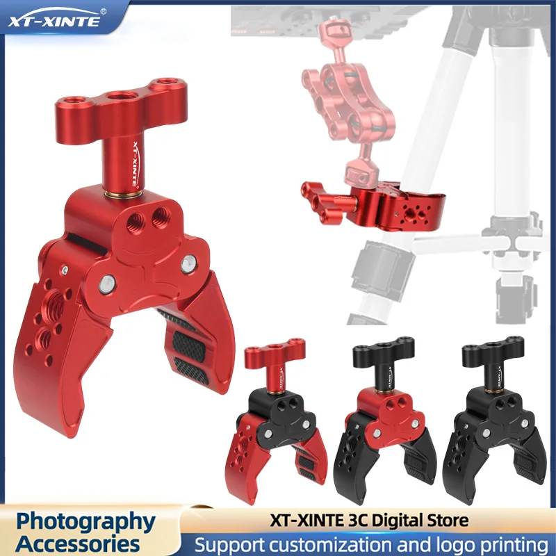 Super-Clamp-Mount-Aluminum-with-3-8-1-4-Female-Clip-for-Camera-Tripod ...