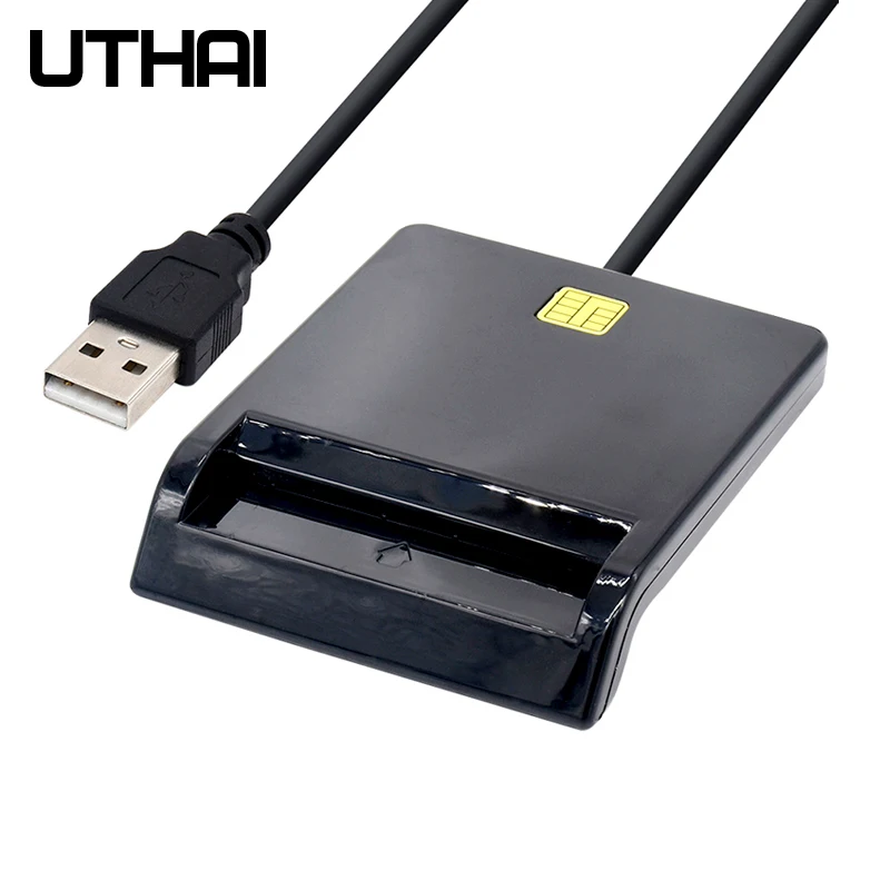 【X01 】 UTHAI USB Smart Card Reader For Bank Card IC/ID EMV card Reader ...