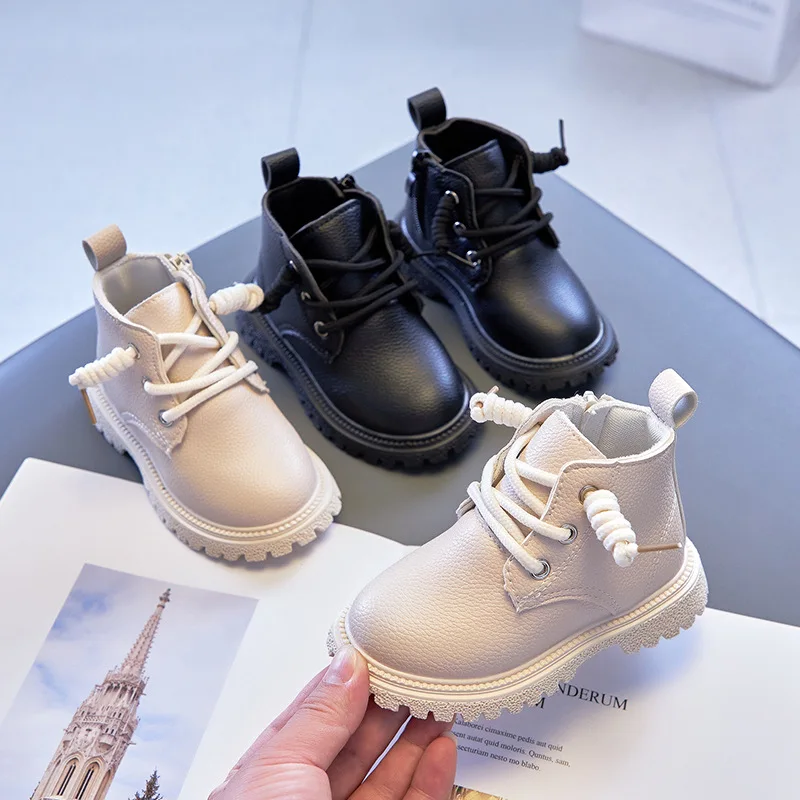 Baby-Kids-Short-Boots-Boys-Shoes-Autumn-Winter-Leather-Children-Boots ...