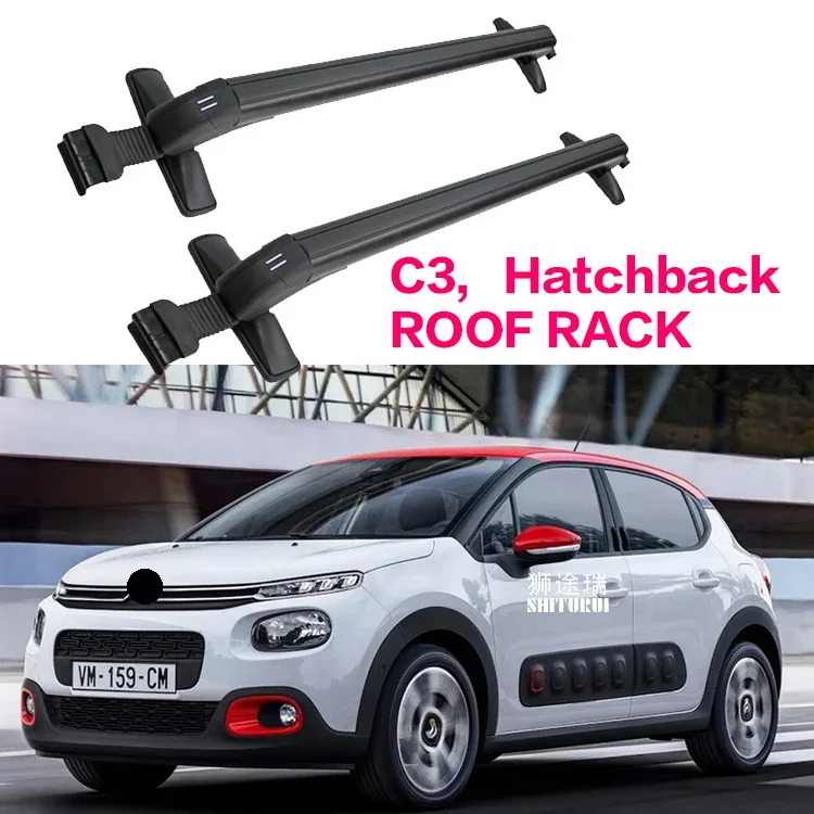 Barre-transversale-de-toit-de-voiture-T1-pour-Citroen-C3-bagages-2017-5 ...