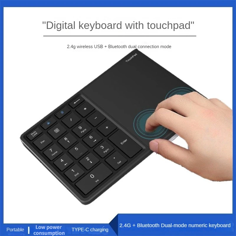 2-4G-Wireless-Keyboard-With-Touchpad-Bluetooth-Compatible-Keypad-Numer ...