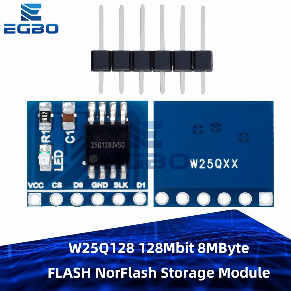 W25Q128 W25Q64 W25Q32 32bit 64bit 128Mbit 8MByte FLASH NorFlash Storage ...