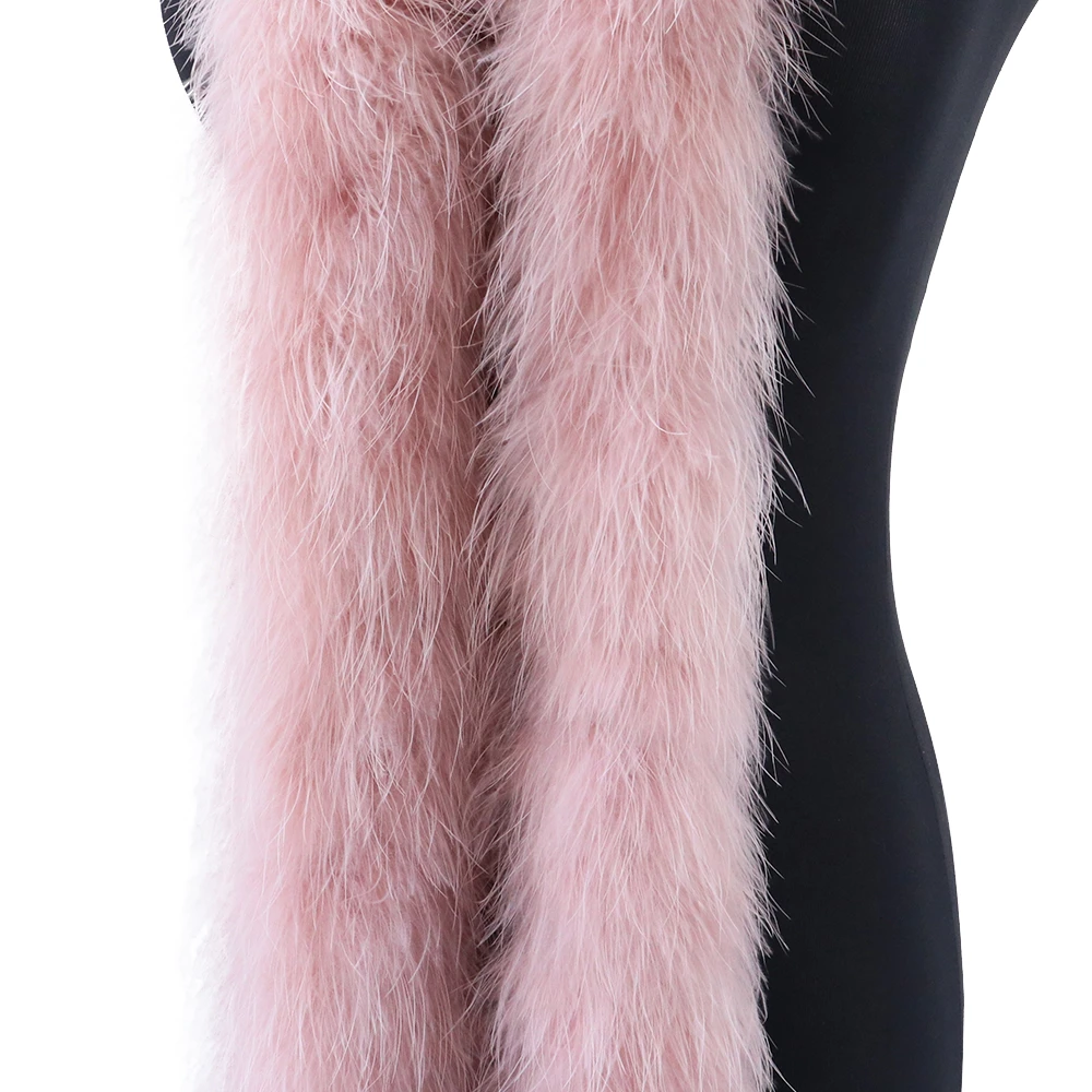 50g 2meters/pcs Fluffy Marabou Feather Boa Super Quality Dyed Turkey ...
