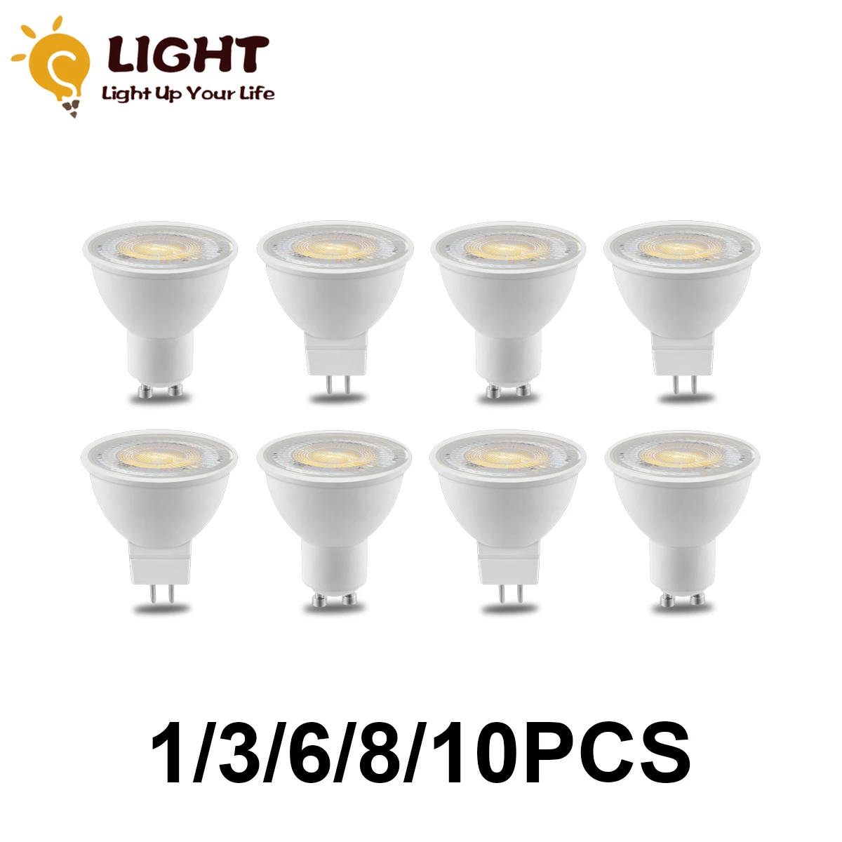 1-10PCS GU10 GU5.3 LED Lamp Spotlight Bulb 38 Degree lampara 220V GU 10 bombillas led MR16 ...