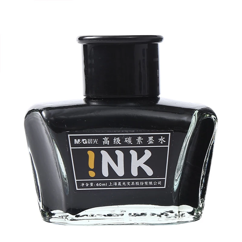 M-G-1PCS-60ml-Fountain-Pen-Black-Carbon-Ink-High-Quality-Writing-Ink ...