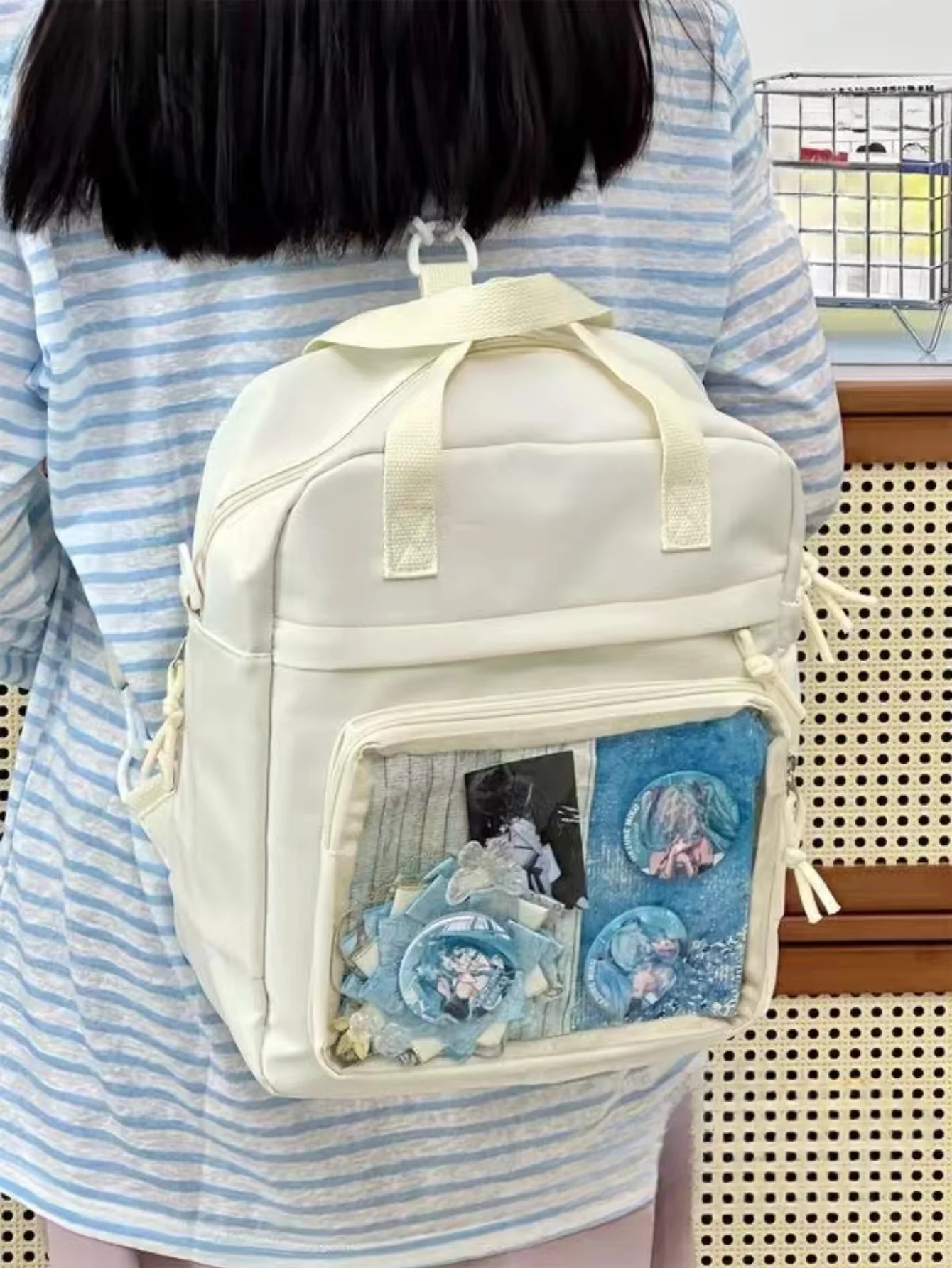 3 Ways Japanese Itabag Women School Backpacks Teenage Girls Transparent ...