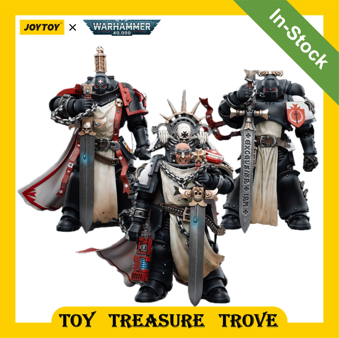 Joytoy Warhammer 40k Action Figures Black Templars Marshal Baldeckrath ...