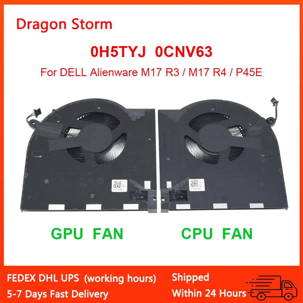 New-Laptop-CPU-GPU-Cooling-Fan-For-DELL-Alienware-M17-R3-M17-R4-P45E ...