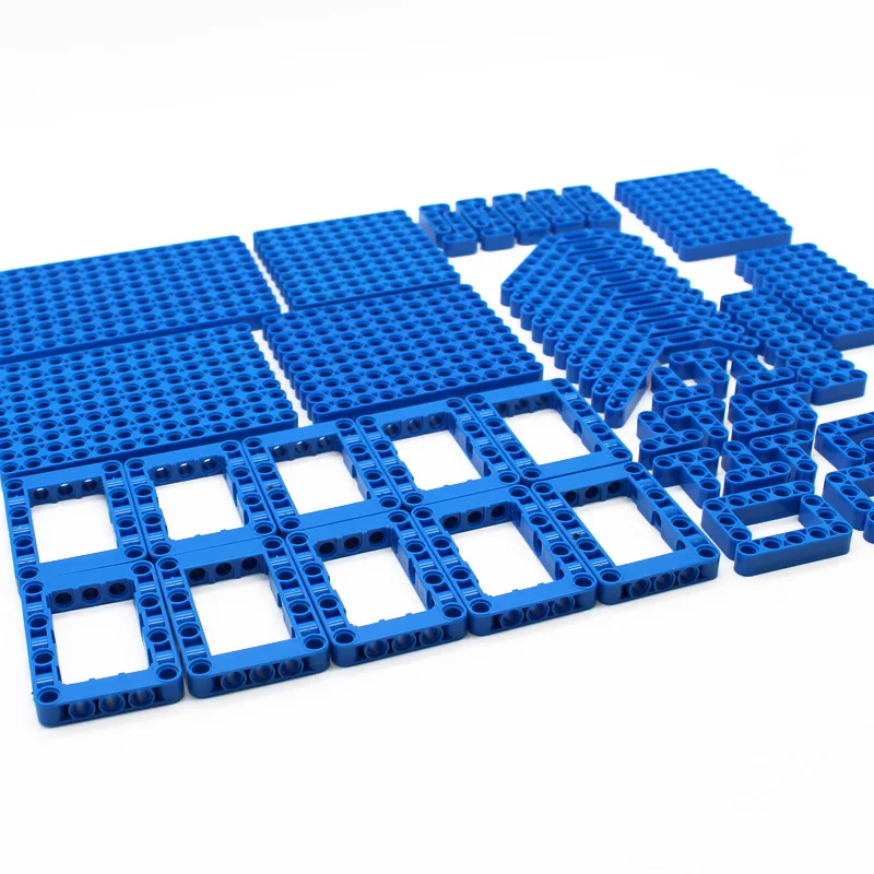 120PCS DIY Technical Parts 6 Colors Liftarm Thick Building Bricks ...
