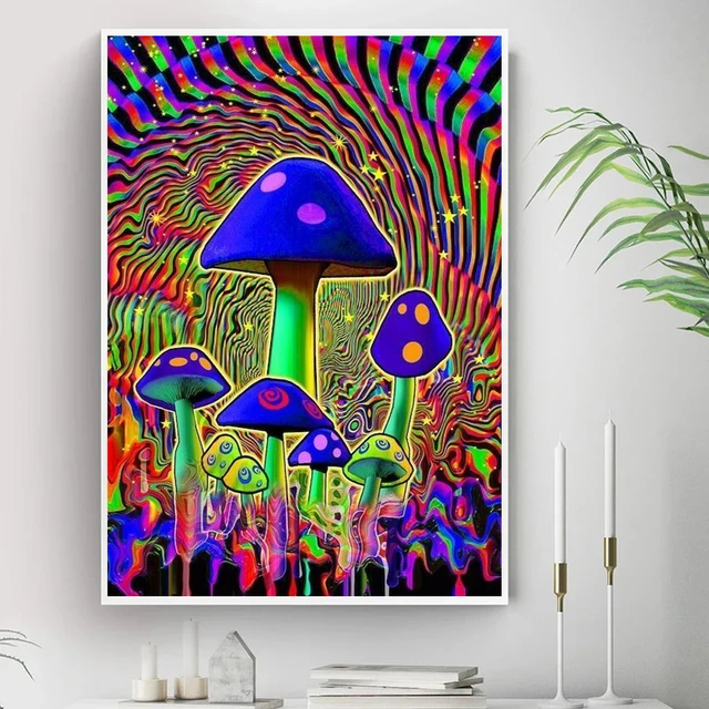 Trippy Neon Paintings
