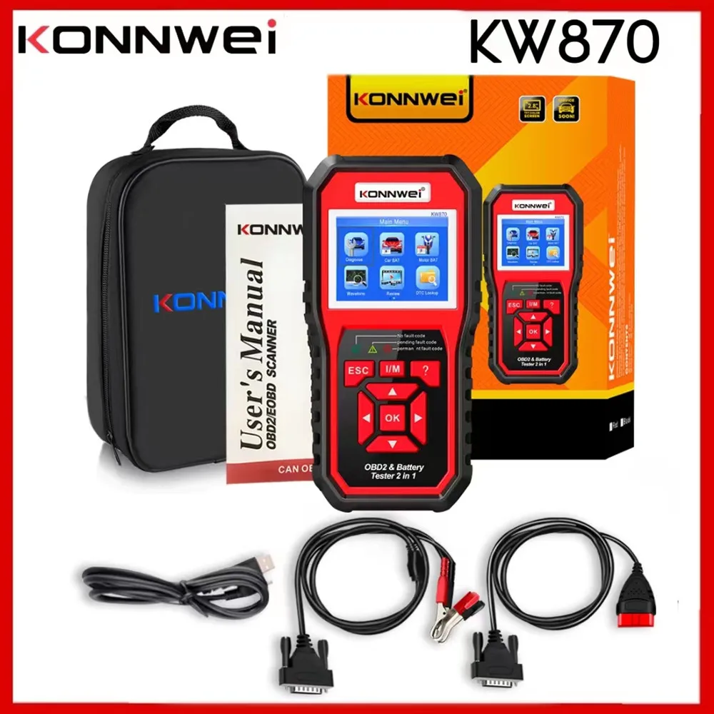 KONNWEI-KW870-Car-and-Motorcycle-Battery-Tester-6V-12V-OBDII-Automatic ...