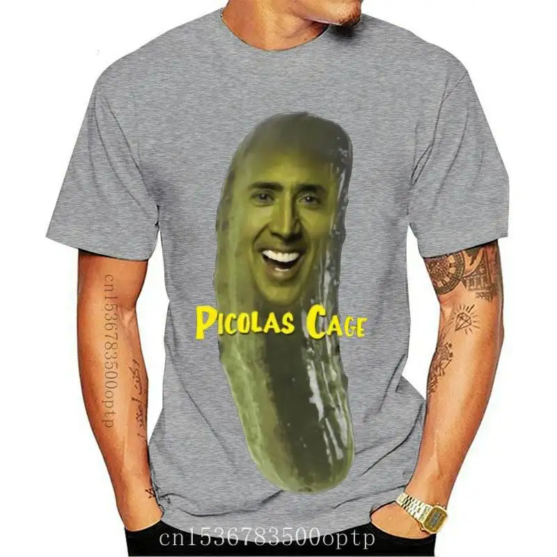 New-Picolas-Cage-T-Shirt-Pickle-Picolas-Pickolas-Nicolas-Cage-Meme ...