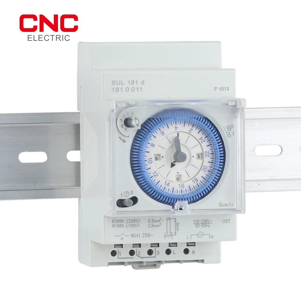 CNC SUL181d Time Relay 220V 24-hour Industrial Time Control Switch ...