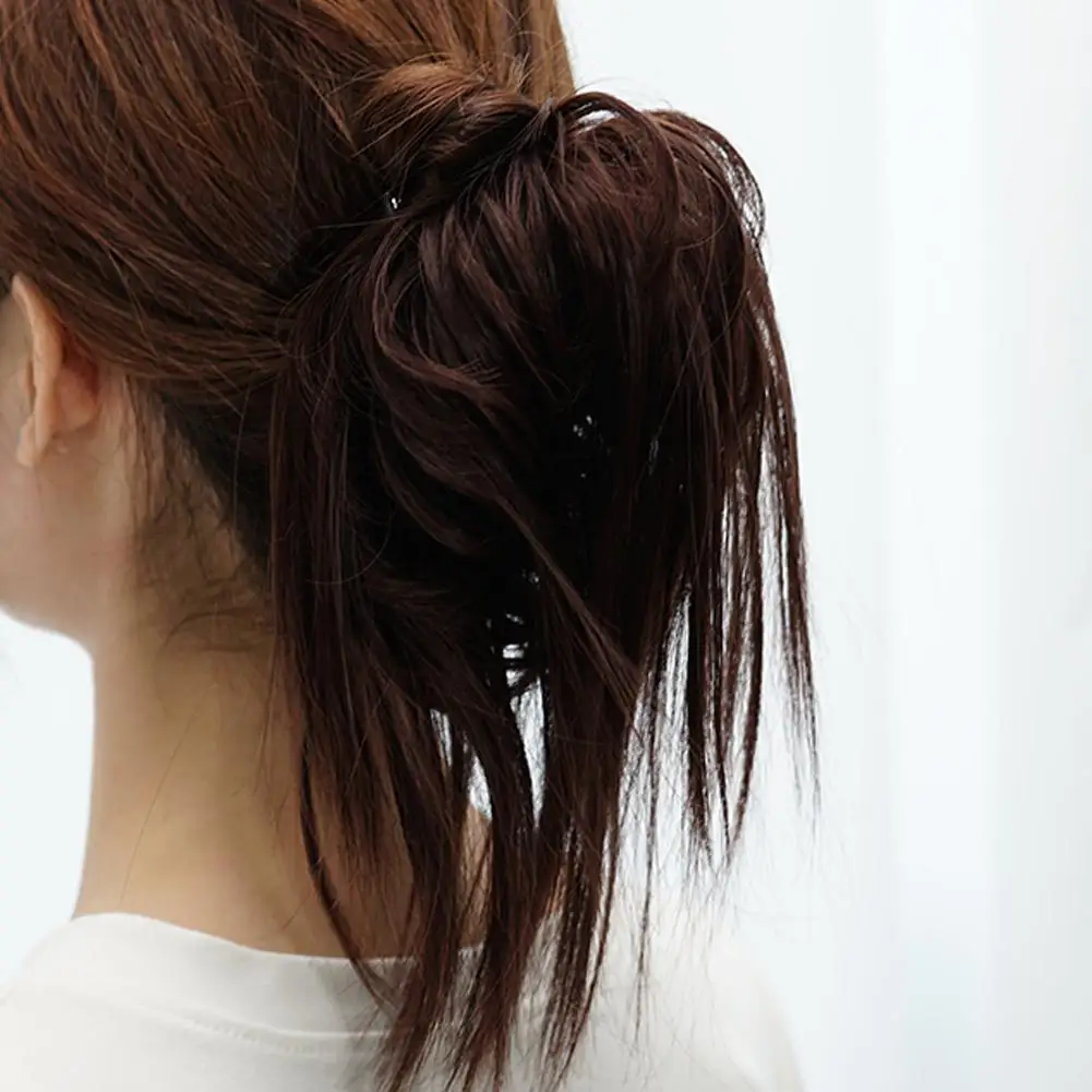 Messy Hair Bun From Back