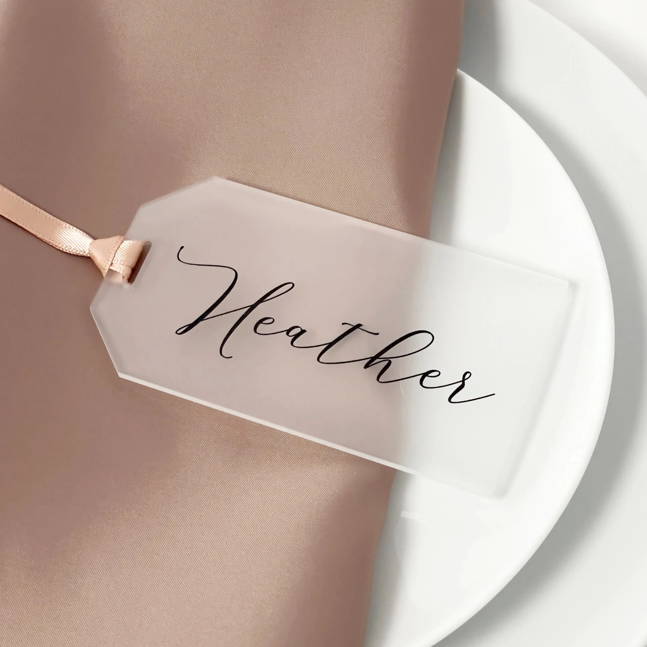 Frosted-Acrylic-Blank-Gift-Tag-Luggage-Tag-Wedding-Place-Card-Reserve ...