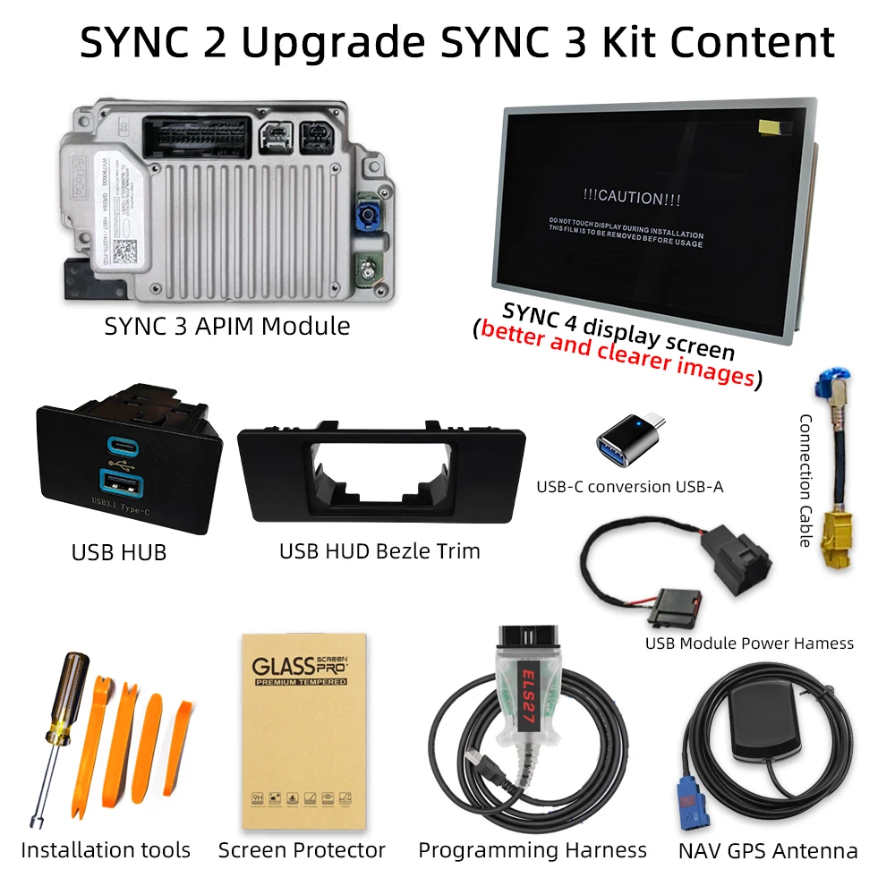 Factory-SYNC2-to-SYNC3-Upgrade-Kit-APIM-Module-Antenna-Carplay-GPS ...