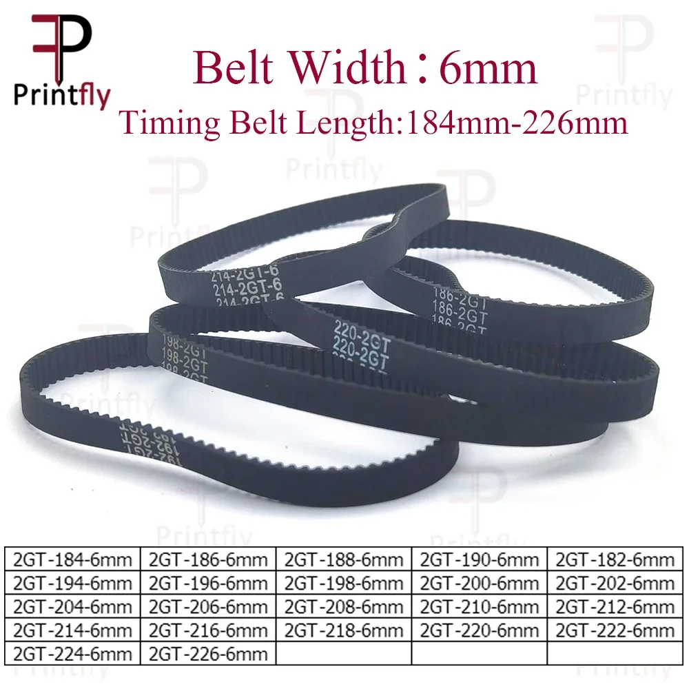 Printfly-2GT-GT2-Timing-Belt-184-186-188-190-192-194-196-198-200-202 ...