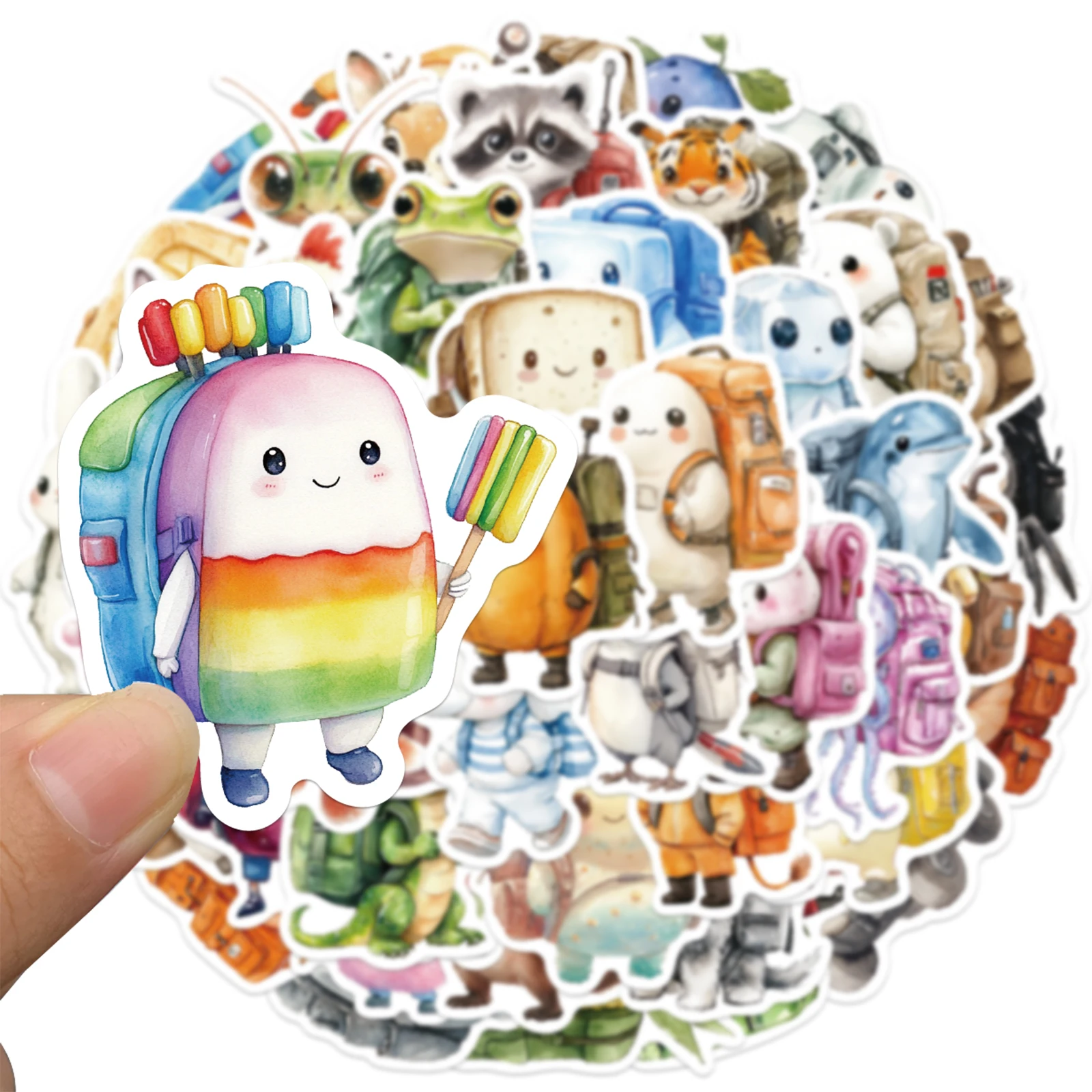 50PCS Endorsed Bag Character Stickers Exquisite and Cute Account ...