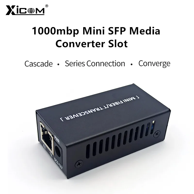 Gigabit Mini Media Converter Slot SFP Transceiver Module 100/1000M 1 ...