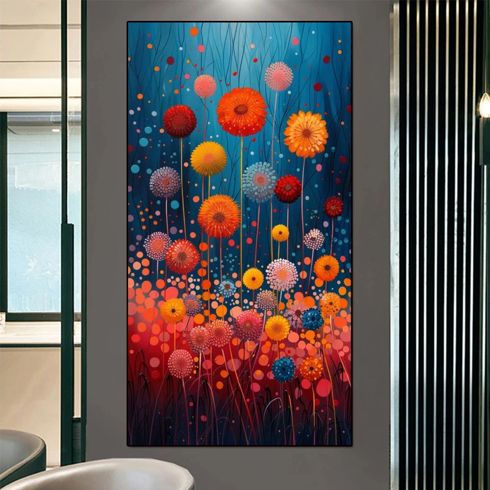 Colorful Dandelion 5d diy Diamond Painting Mosaic Cross Stitch Full ...