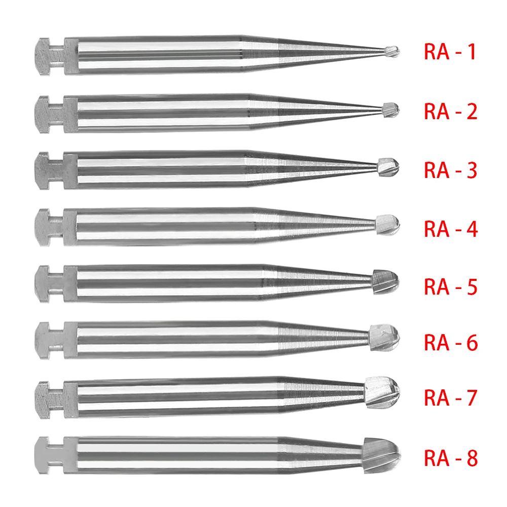 5pcs-box-Dental-Tungsten-Carbide-Burs-Low-Speed-Round-RA-Drills ...