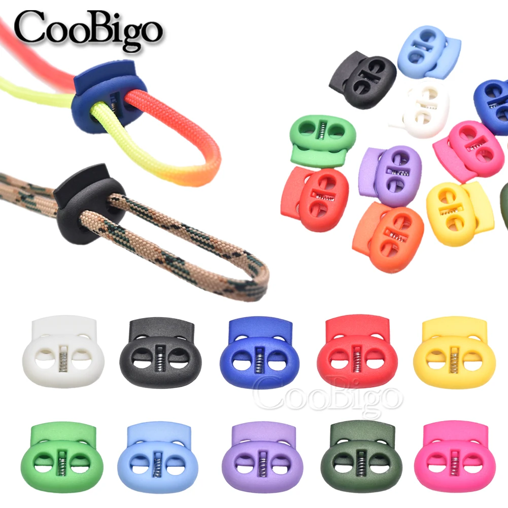 12pcs-Cord-Lock-Stopper-Paracord-Clip-Toggle-Clamp-Rope-End-Bean-Buckle ...