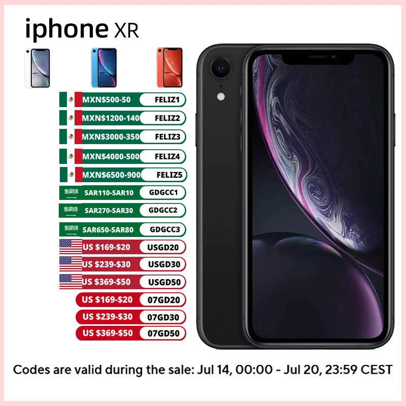 Apple-tel-fono-inteligente-iPhone-XR-Original-smartphone-con-pantalla ...