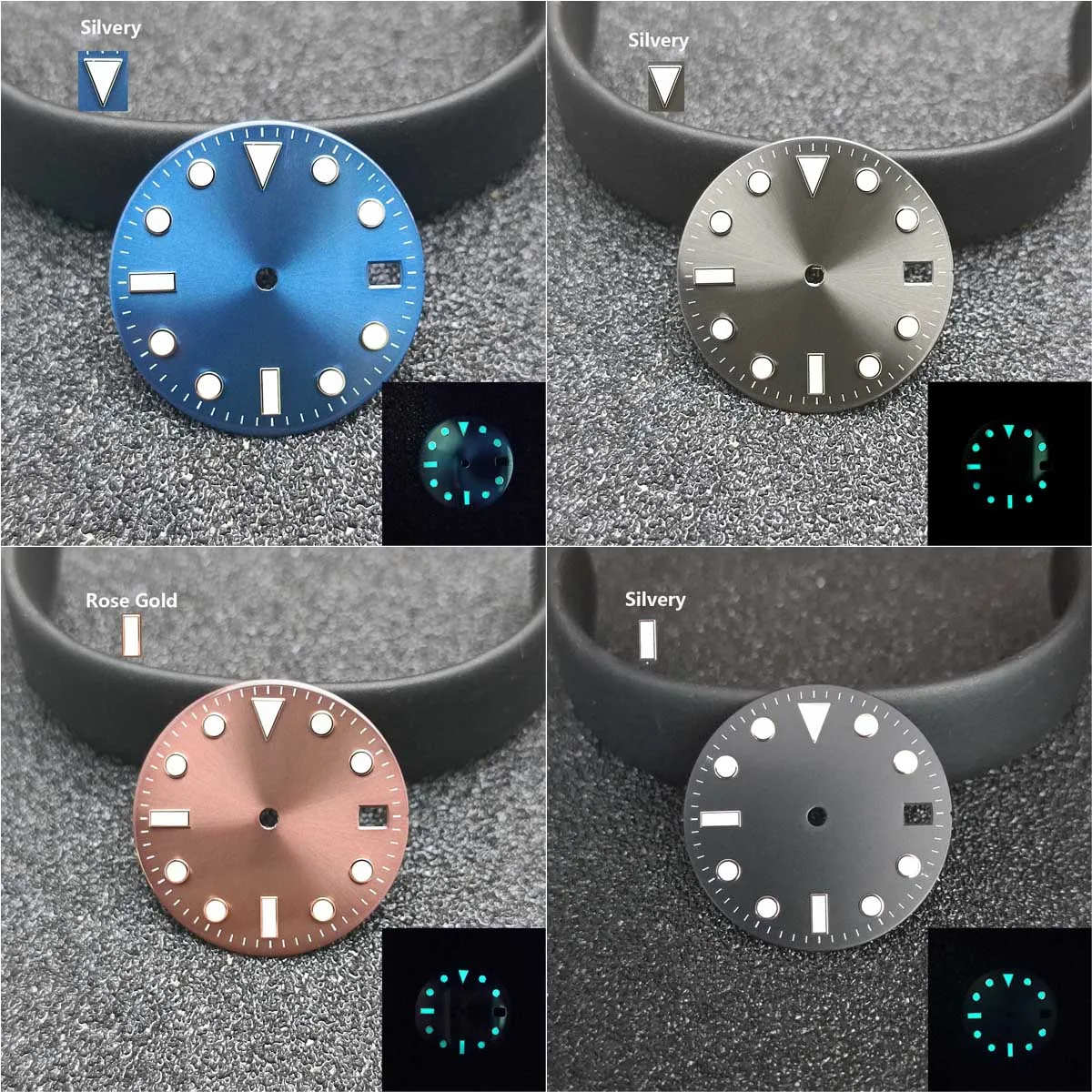 Replacement-28-5MM-Watch-Dial-Luminous-Dial-Single-Calendar-Watch-Dial ...