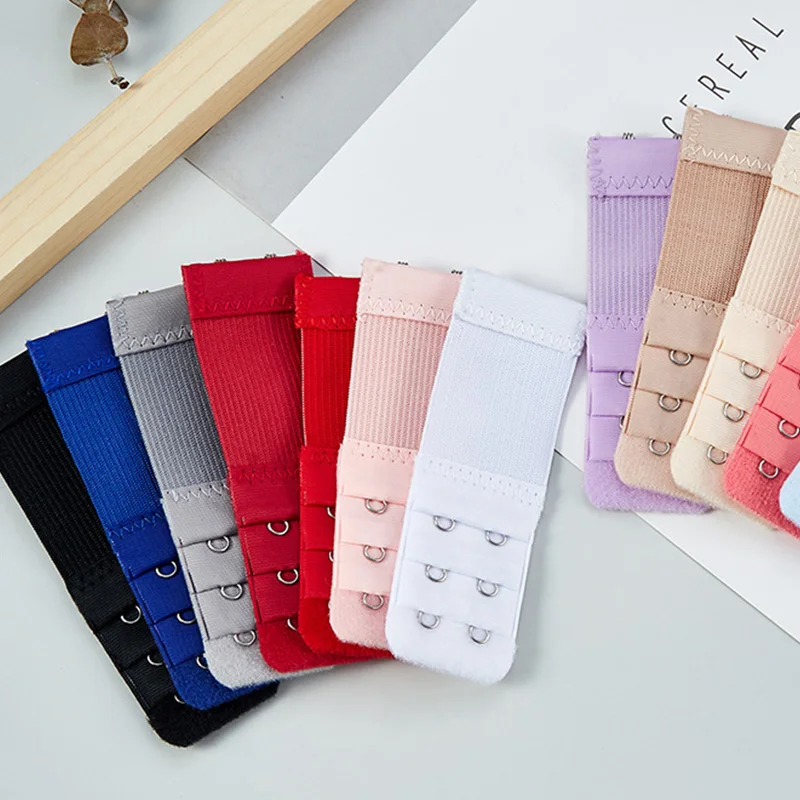 1PC 2 Hooks Bra Extender For Women's Elastic Bra Extension Strap Hook ...