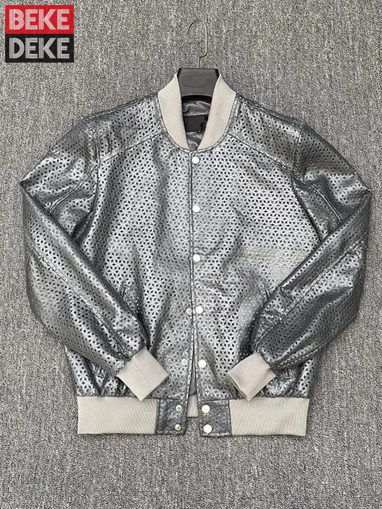 Spring-Autumn-Mens-Breathable-Hollow-Out-Sheepskin-Genuine-Leather ...