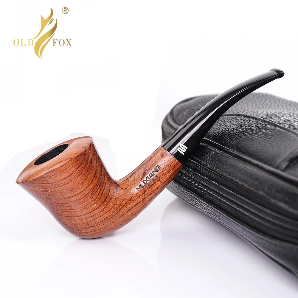 Old-Fox-Rosewood-Tobacco-Bent-Pipe-Set-Accessories-9MM-Activated-Carbon ...