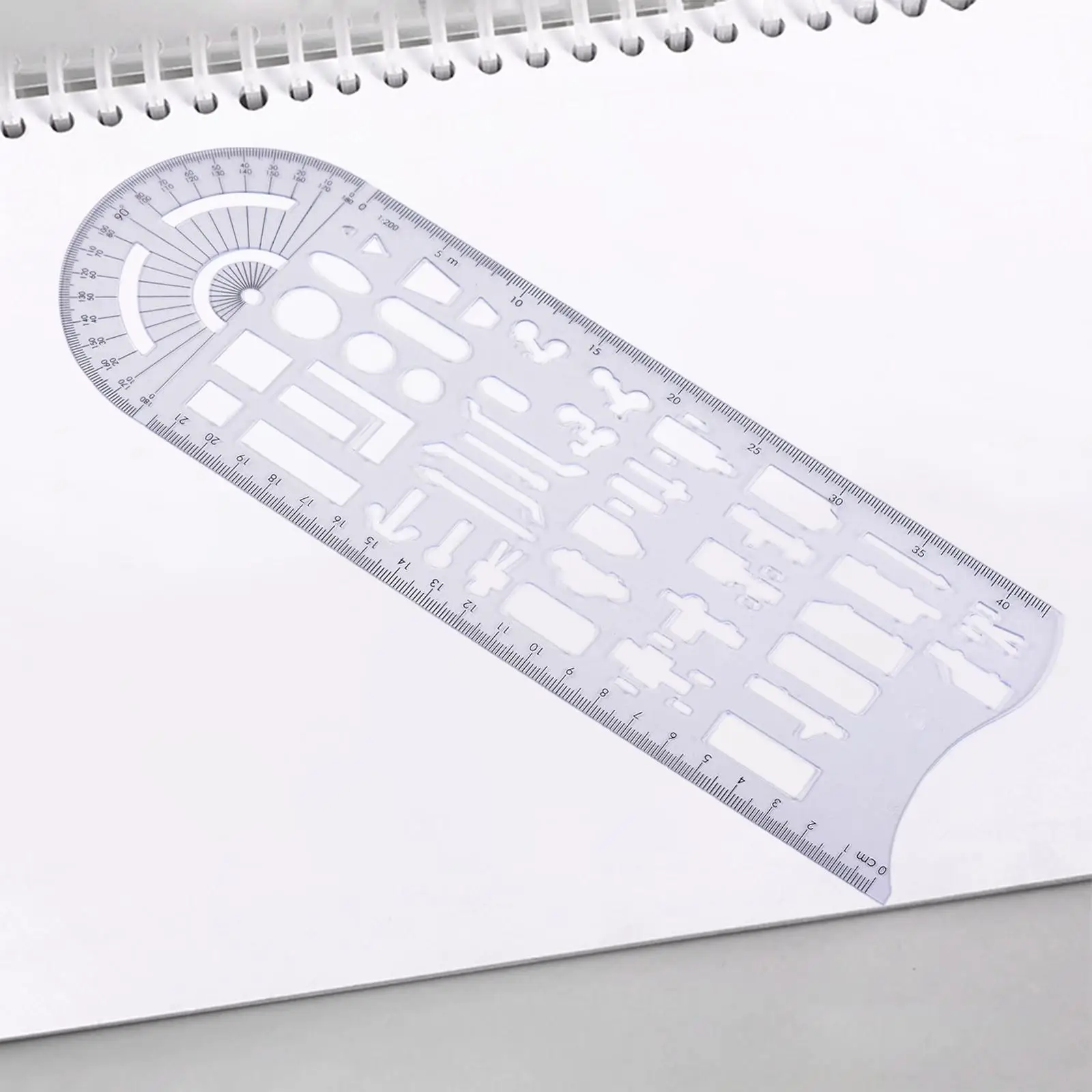 Geometric-Drawing-Ruler-Accident-Symbols-Drawing-Template-Measuring ...