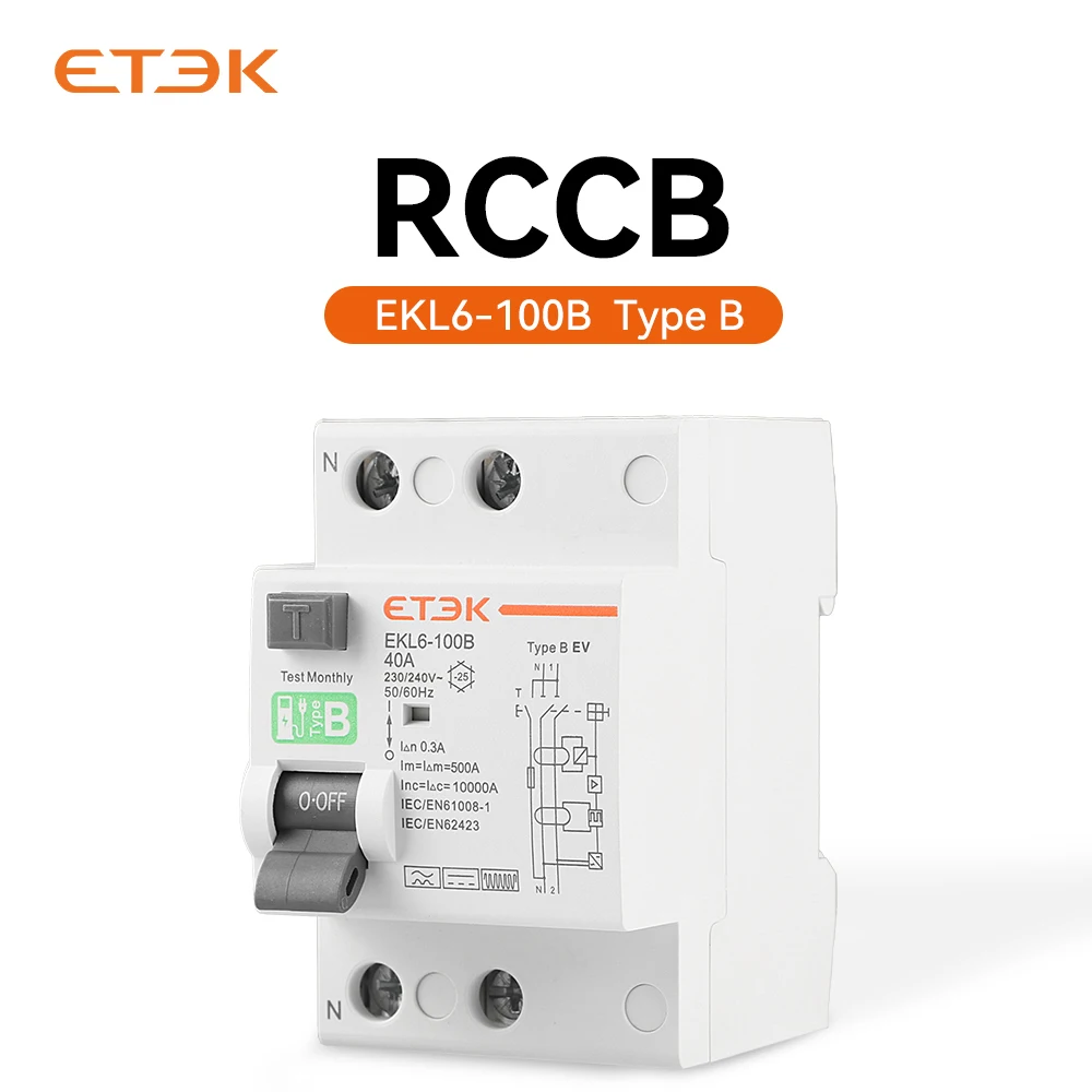 ETEK-RCD-RCCB-Type-B-Earth-Leakage-Residual-Current-Circuit-Breaker ...