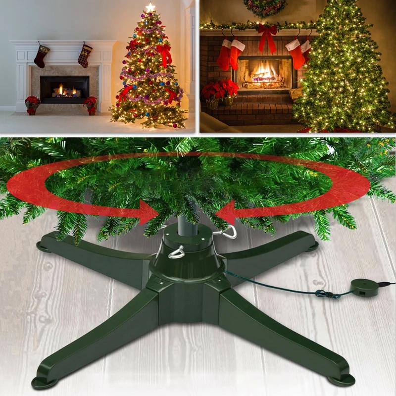 Revolving Artificial Tree Stand 360 Degrees Rotating Christmas Tree