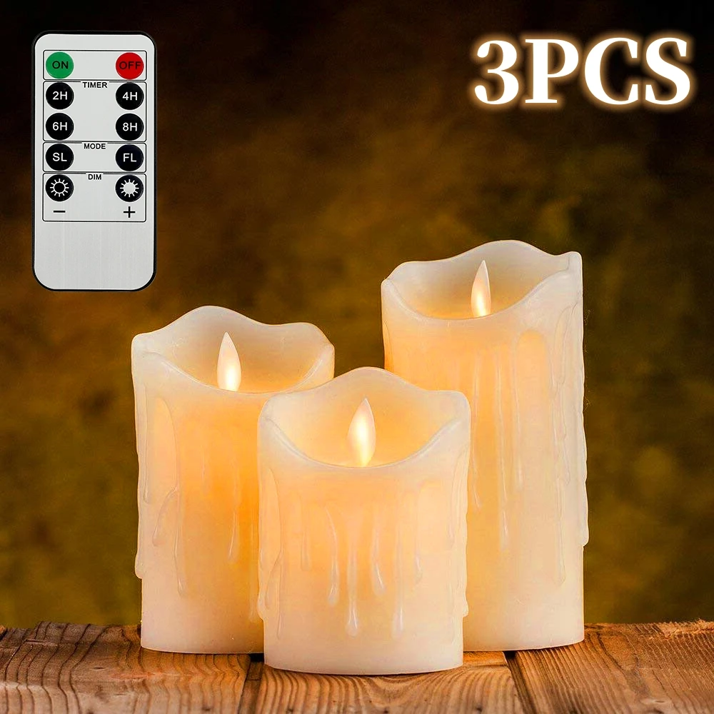 3-Pcs-Flickering-Flameless-Pillar-LED-Candle-with-Remote-Night-Light ...
