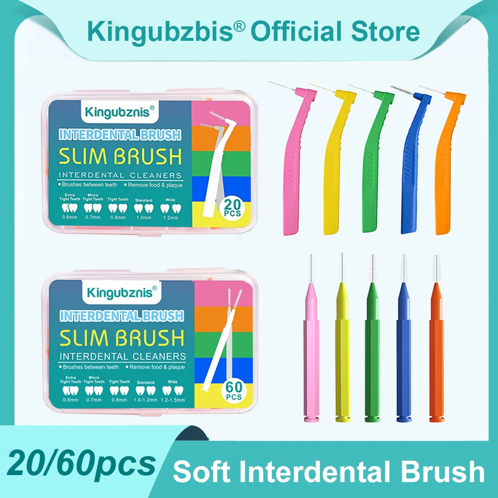 20/60pcs Orthodontics Braces Interdental Brush Clean Between Teeth Mini ...