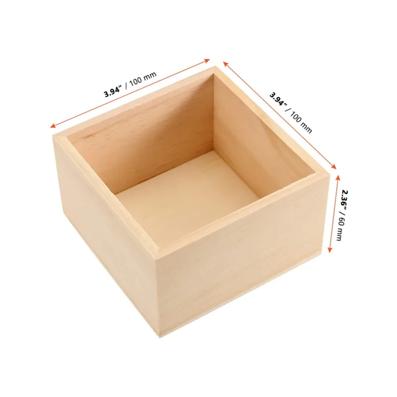 1pc-Rustic-Wooden-Box-Small-Wooden-Storage-Organizer-Container-Craft ...